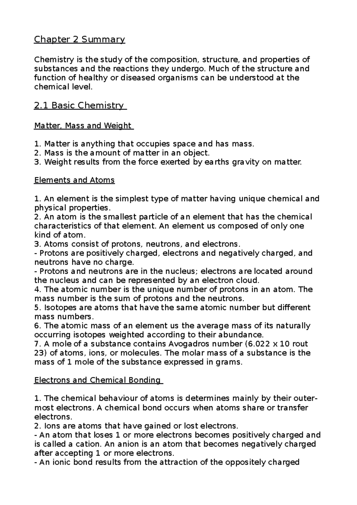 Chapter 2 - Basic chemistry summarySpina - Seeley's Anatomy and ...