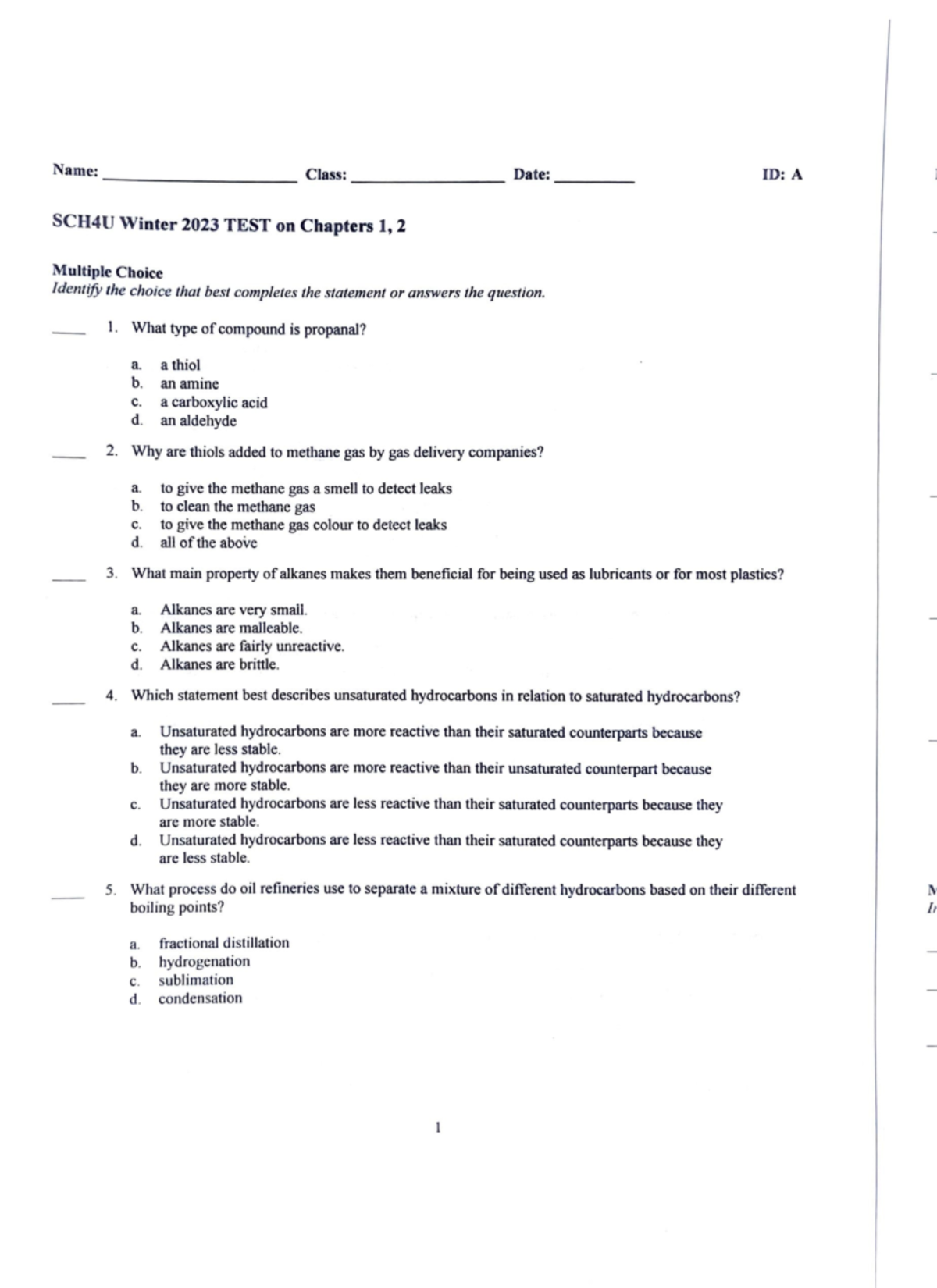 Adobe Scan Mar 10, 2023 - Learning methods - Name: __________ _ Class ...