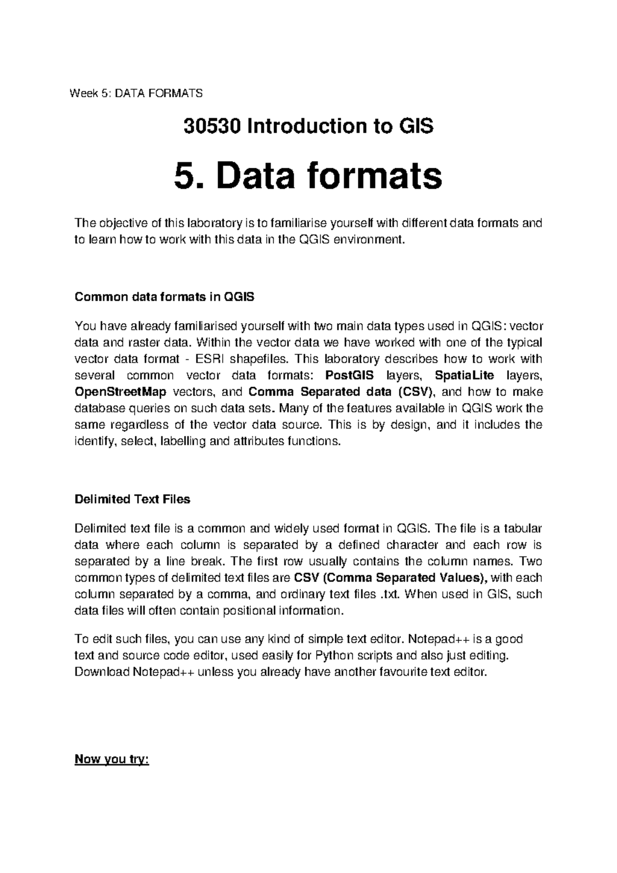 Lab 5 Geodata - Godt beskrevet forklaring på hvordan Lab 5 skal løses ...