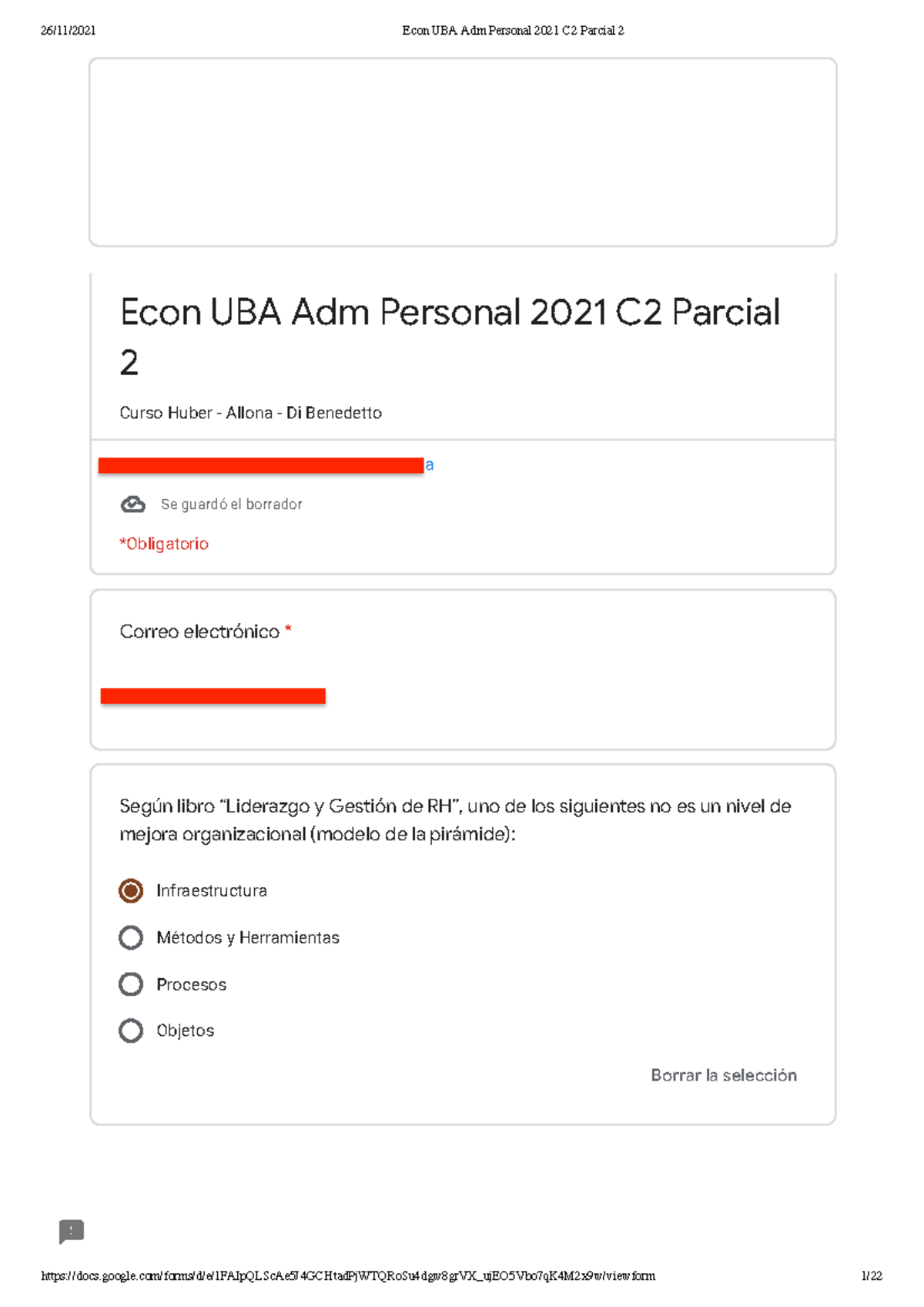 2do Parcial 2C-2021 - Administracion del Personal (Catedra Huber ...