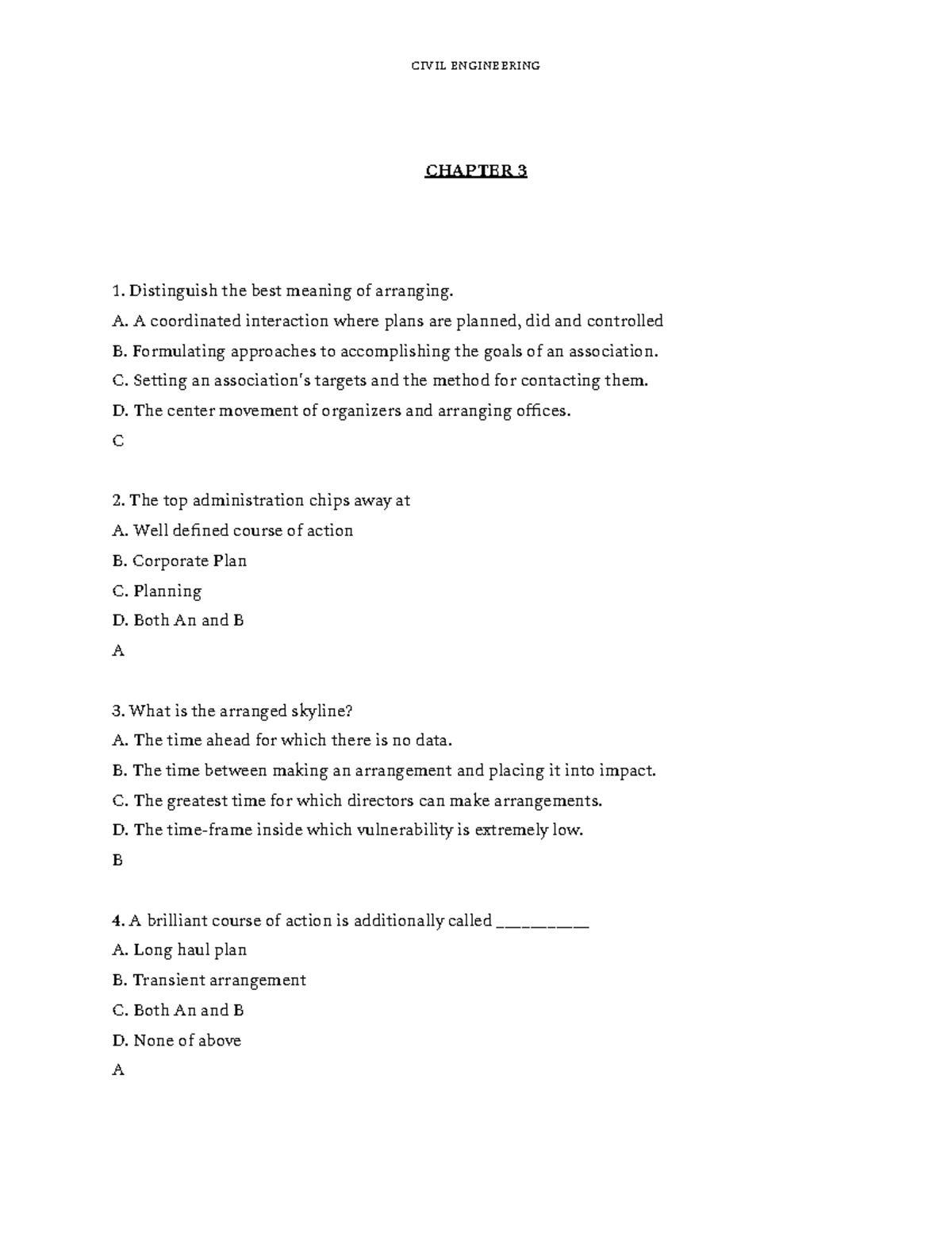 Planning - These are my practice quizzes for Civil Engineering. It can ...
