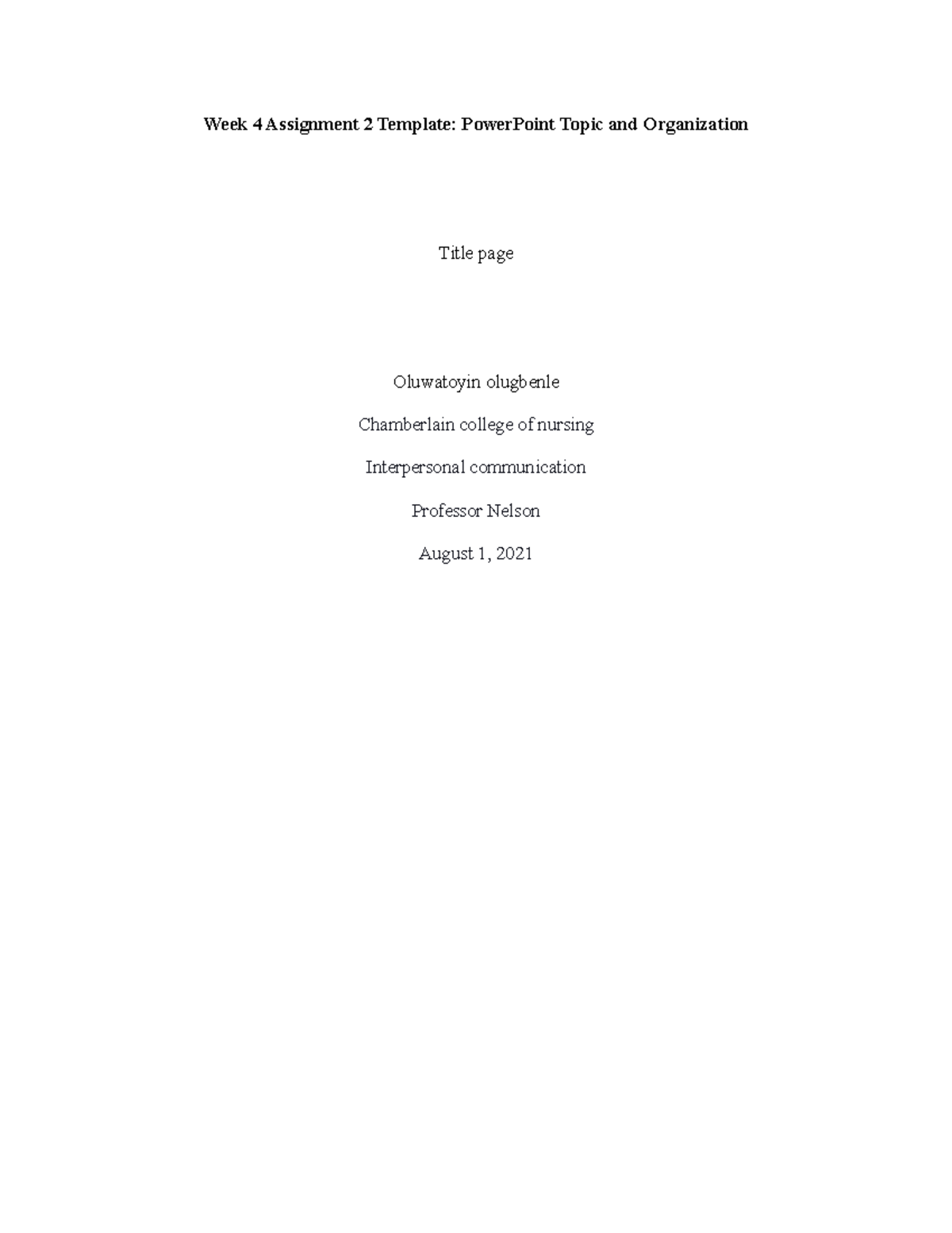 SPCH277 Week 4 Assignment 2 Template-1 - Week 4 Assignment 2 Template ...