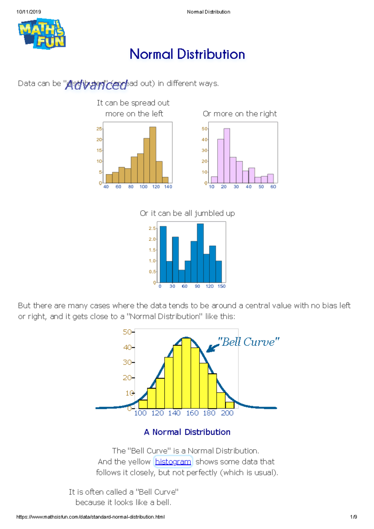 Normal Distribution - Normal DistributionNormal DistributionNormal ...