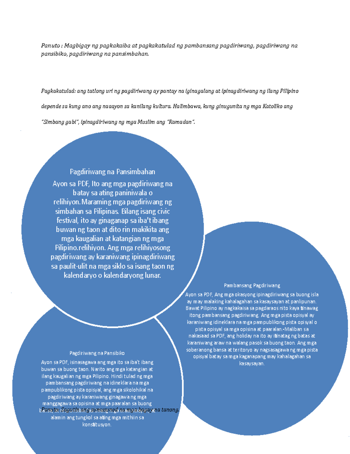 Ibero, A.K. 4 - To give information and insight - Pambansang ...