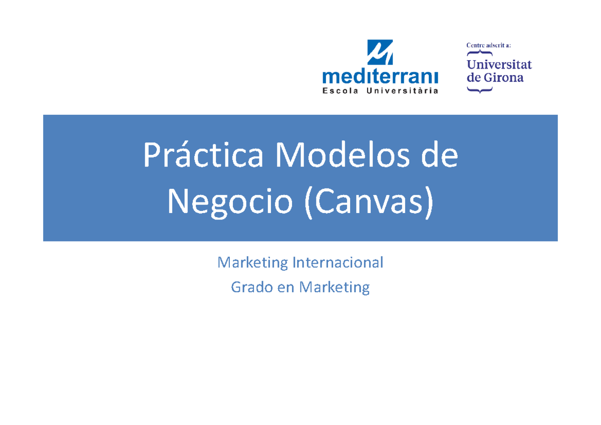 Docsity modelo canvas 6 5 - Práctica Modelos de Negocio (Canvas ...
