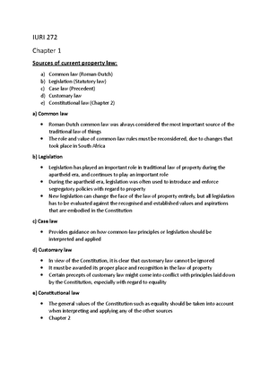 Control Possession and Holdership Cases and Questions - IURI Control ...