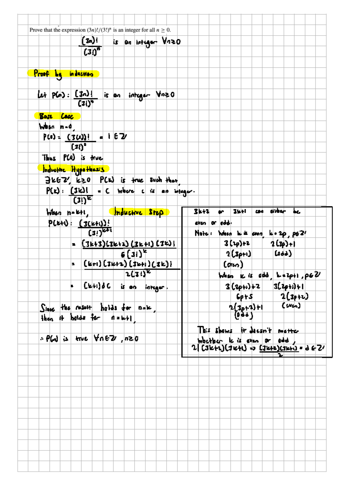 Pdfcoffee - math - Prove that the expression is an integer for all n 0 ...