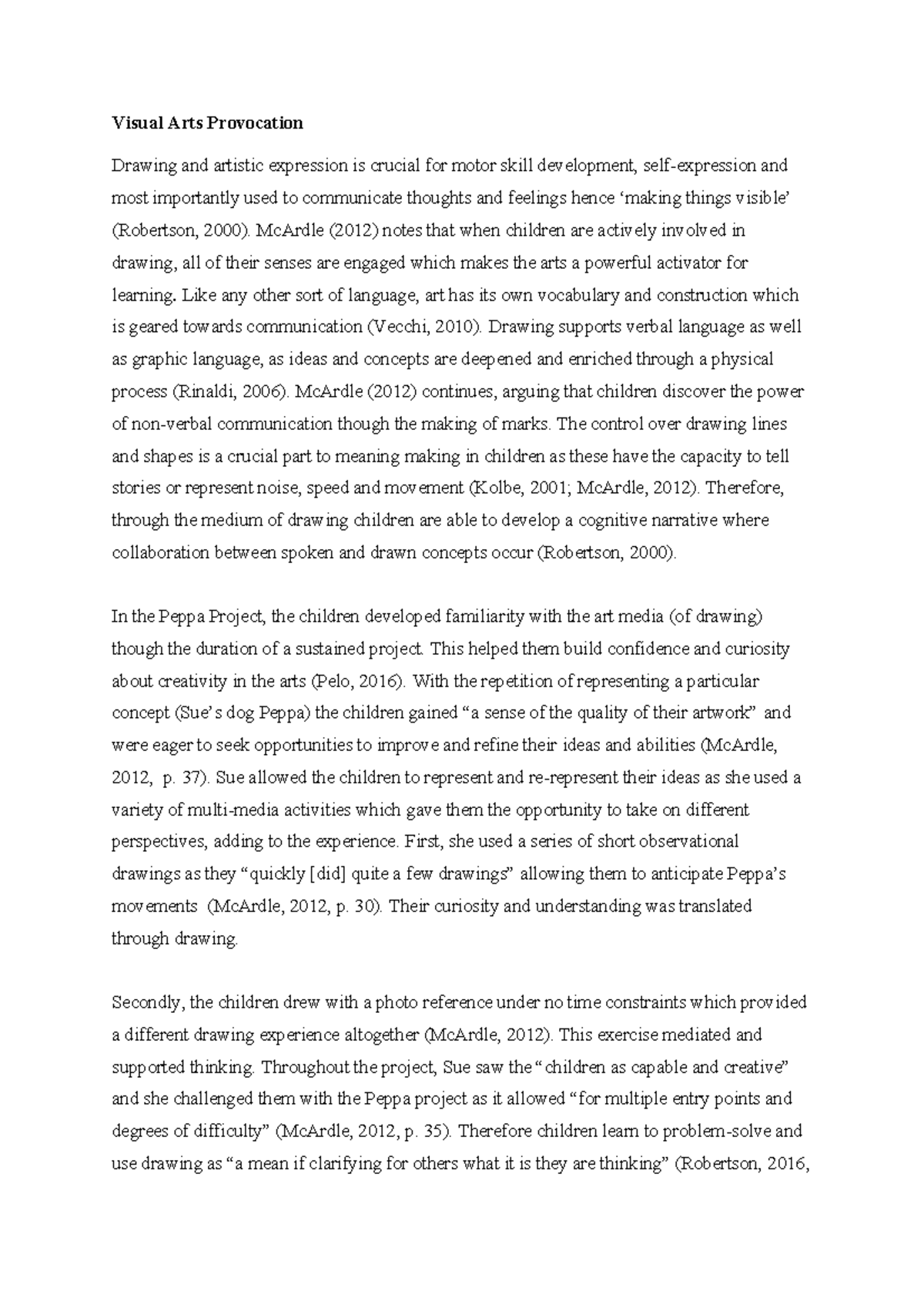 Visual Arts Provocation - Visual Arts Provocation Drawing and artistic ...