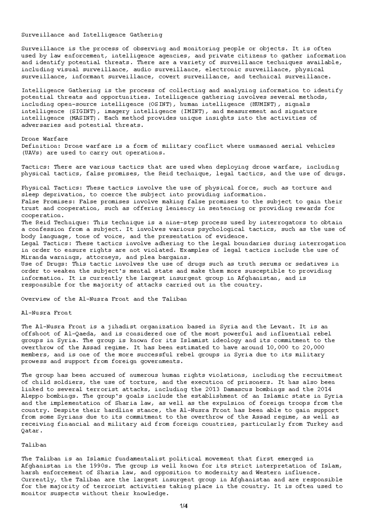 Terrorism and Counter-terrorism 2 - Surveillance and Intelligence ...