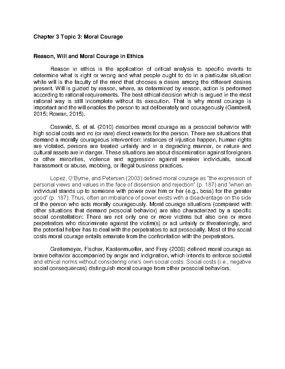 GEC 7 Chapter 3 Topic 3 Moral Courage - Chapter 3 Topic 3: Moral ...