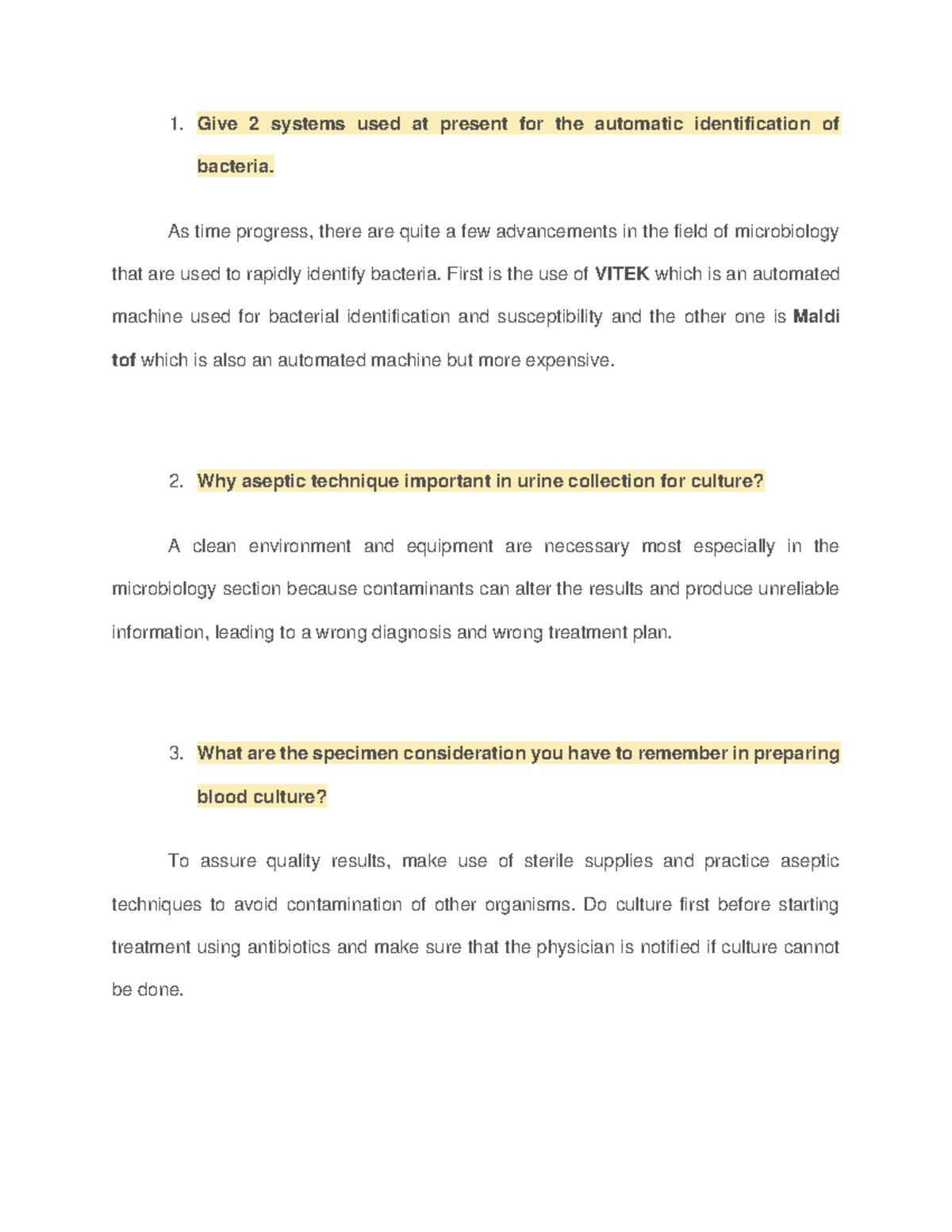Independent Identification of Unknown Bacteria and Miscellaneous ...