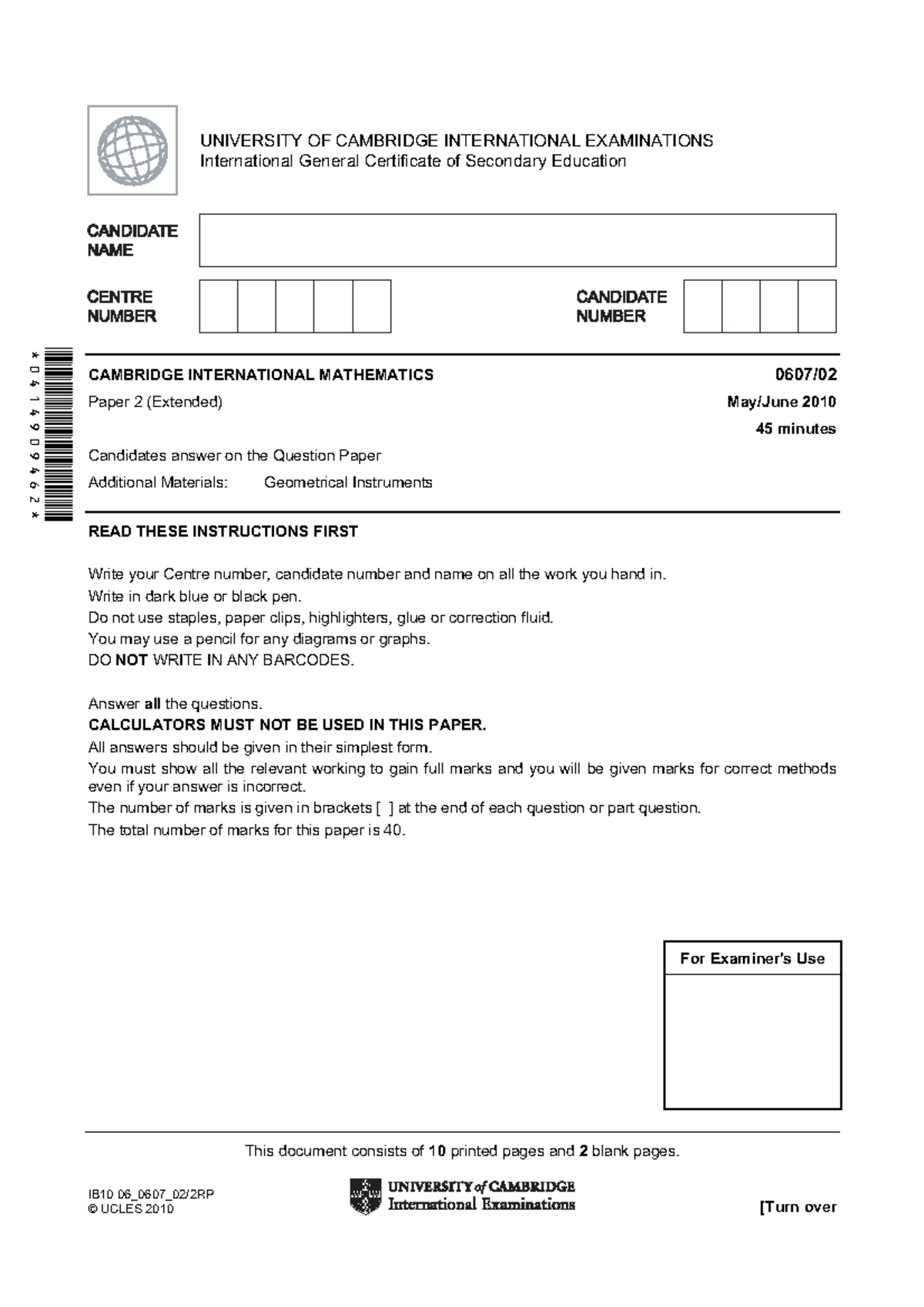 0607 s10 qp 2 - This document consists of 10 printed pages and 2 blank ...