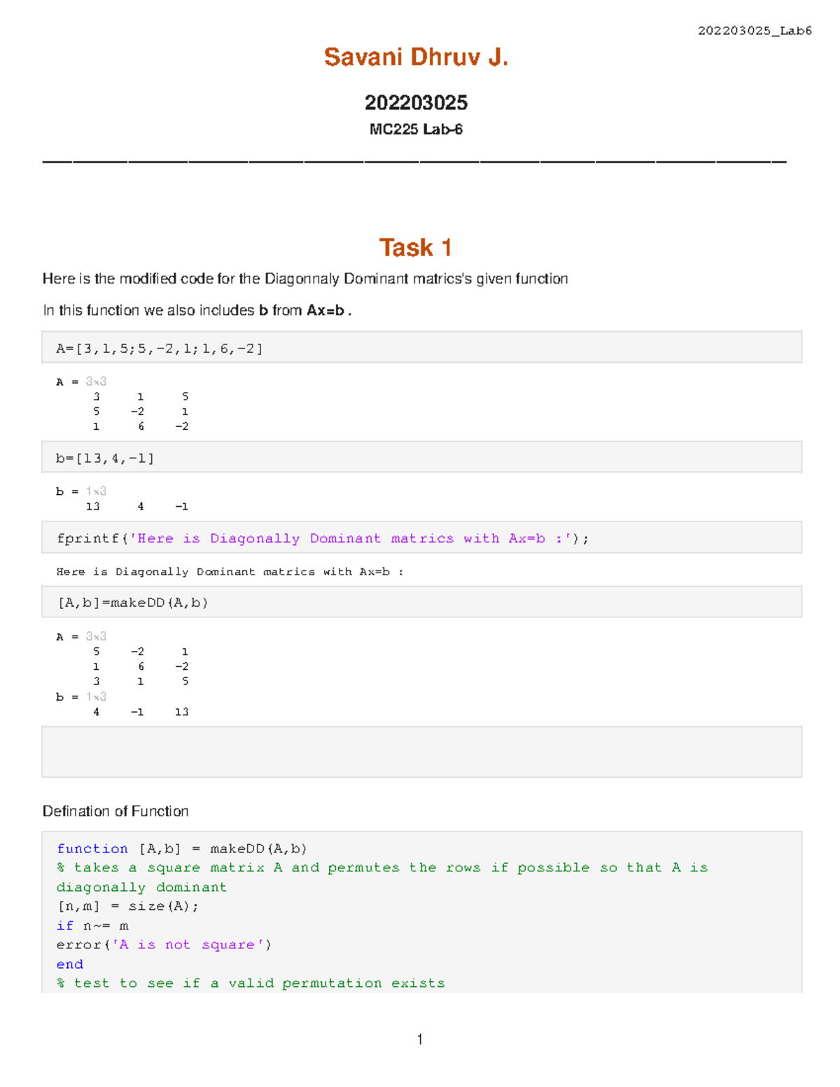 202203025 lab6 - Savani Dhruv J. 202203025 MC225 Lab- Task 1 Here is the modified code for the ...