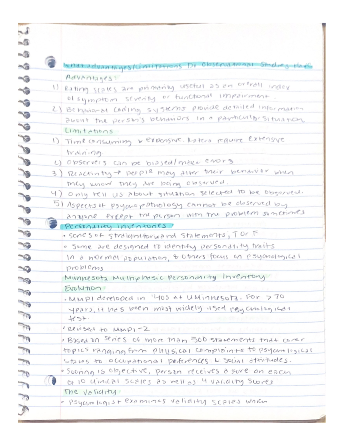 Psych Notes Pages 25-49 - PSYC 2410 - Studocu