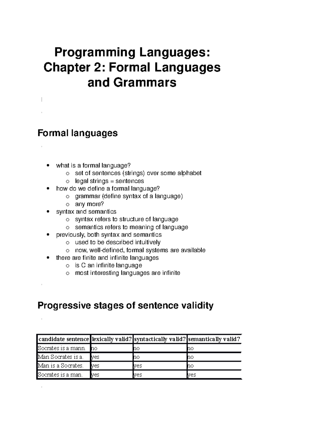 2014-2015 Lecture Notes 2 - Formal Languages and Grammars - Programming ...
