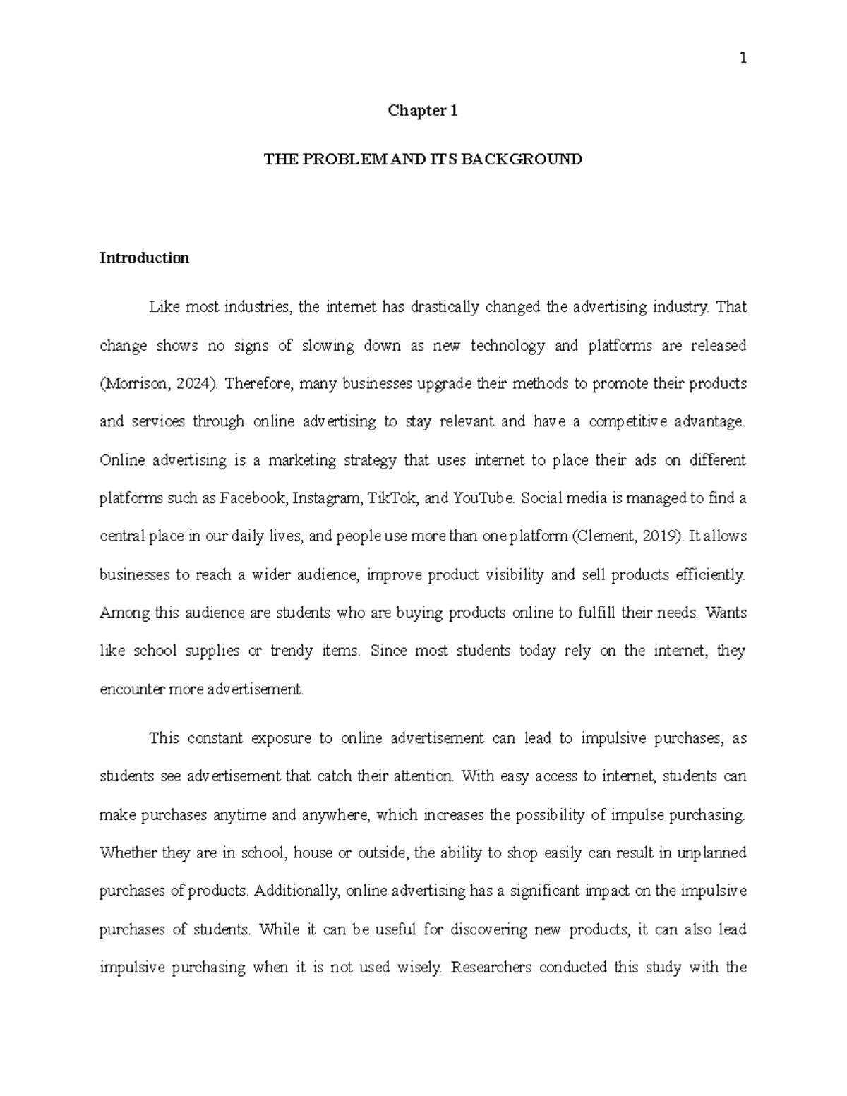 Chapter 1 - Practical Research - Chapter 1 THE PROBLEM AND ITS ...