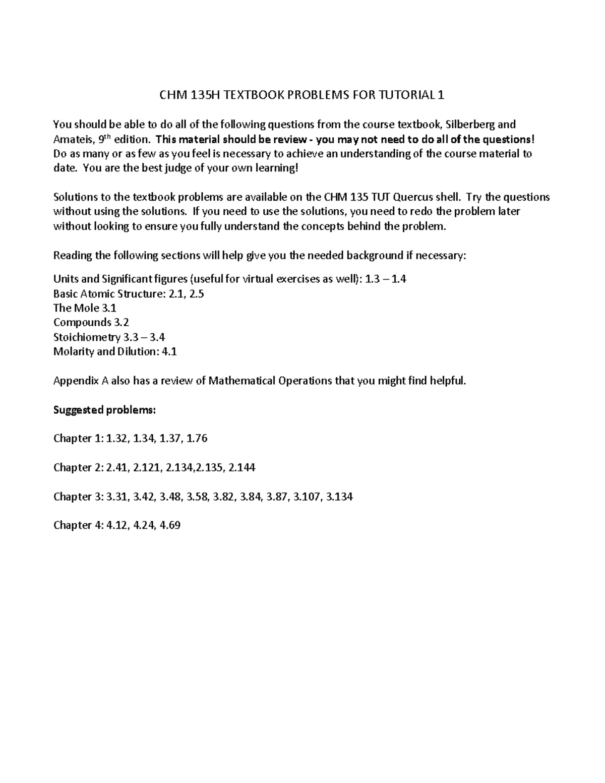 Tutorial 1 - Grade 12 recap and prep work for what concepts will be ...