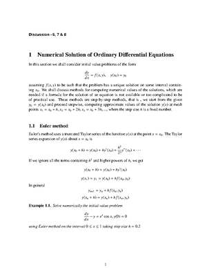 Numerical integration - Discussion - 7 & 8 1 Numerical Integration Numerical integration means ...