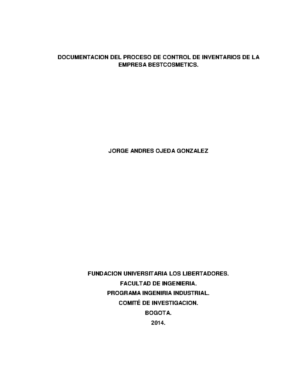 Gonzalez Jorge 2014 - Documento para validar la residencia - DOCUMENTACION DEL PROCESO DE ...