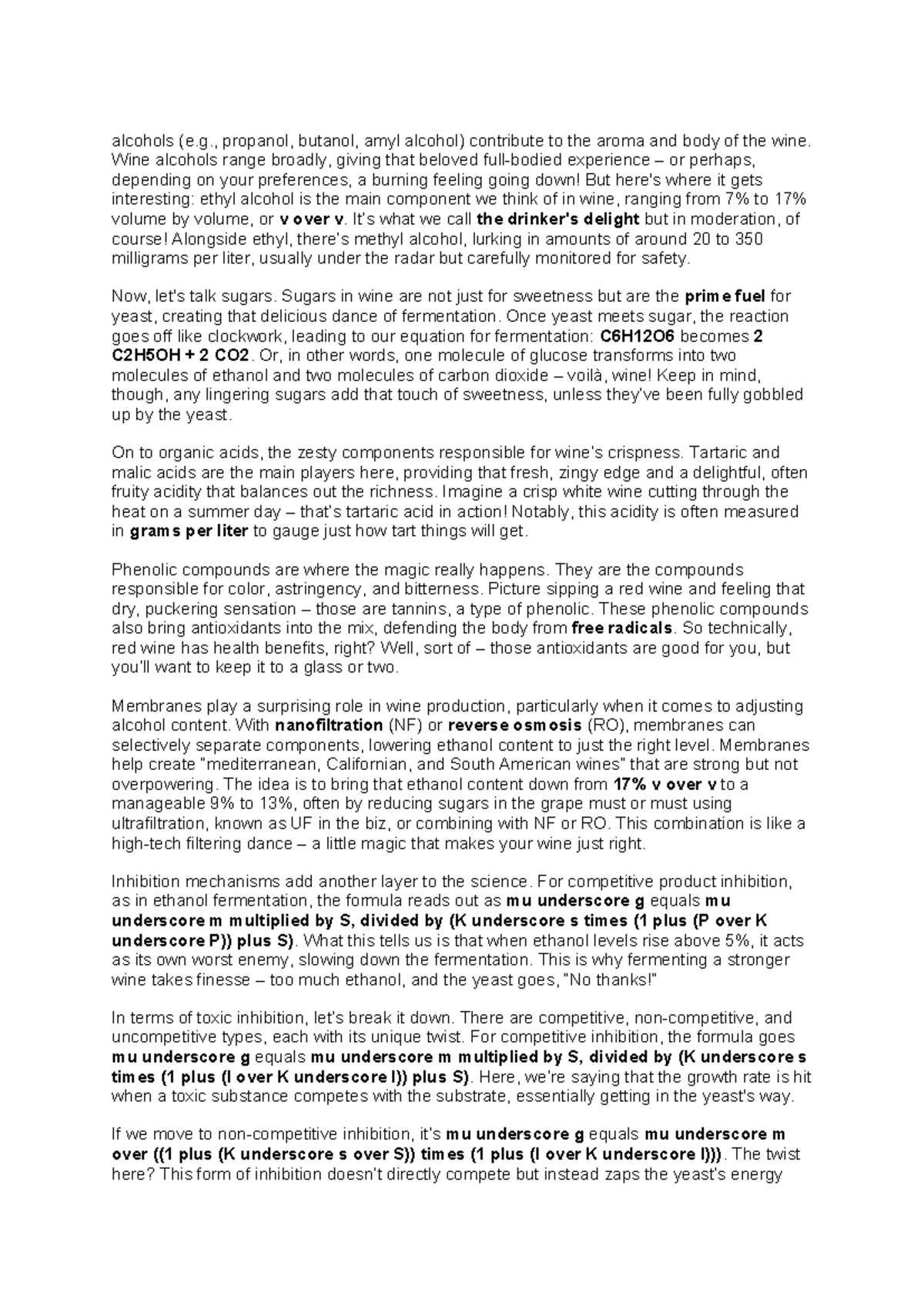 Lecture 10 story time - Mineral Processing (MIP 5) - alcohols (e ...
