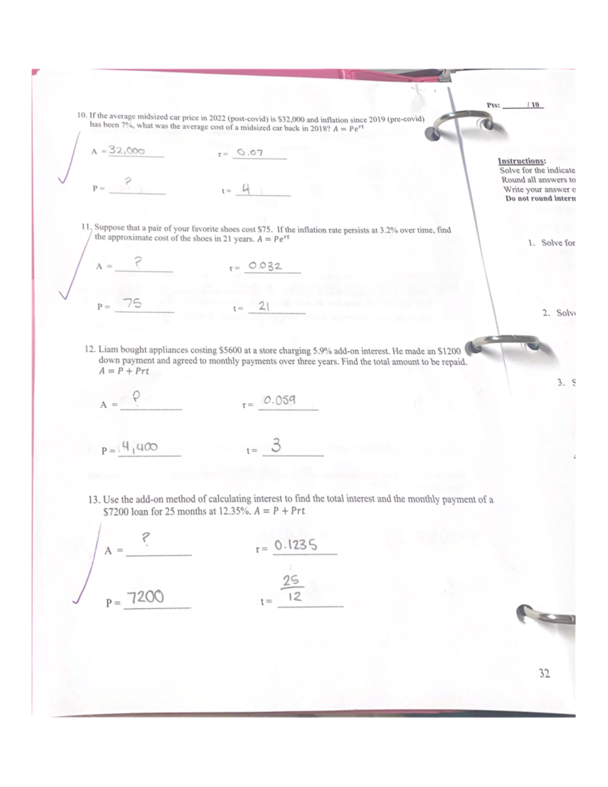 13.2 Practice Work - MATH 139 - Studocu