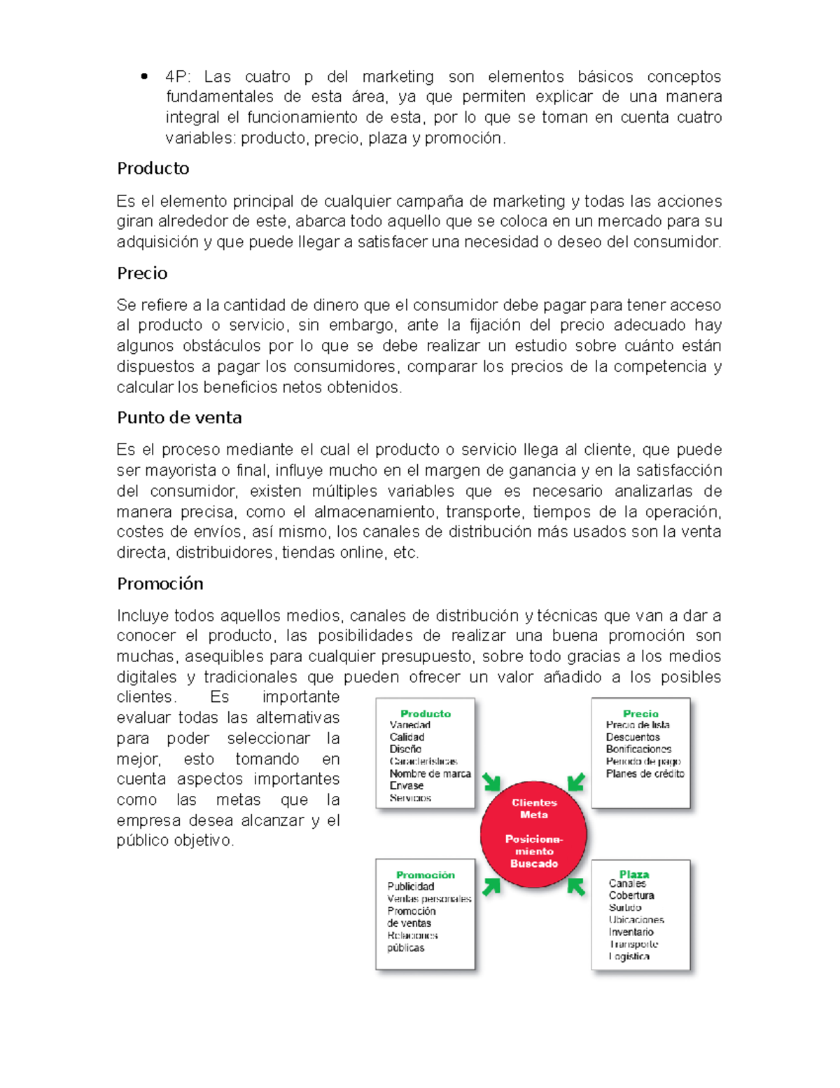 4P,4E,4F,5C,7S - Letras de Marketing - 4P: Las cuatro p del marketing ...