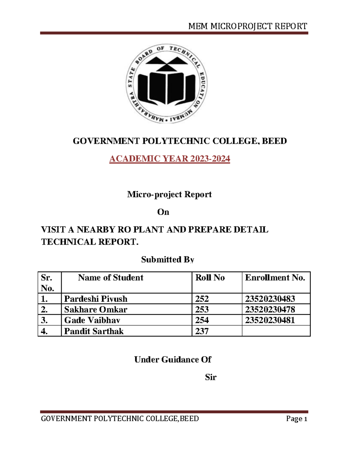 Mee Microprojectggg - Copy - GOVERNMENT POLYTECHNIC COLLEGE, BEED ...