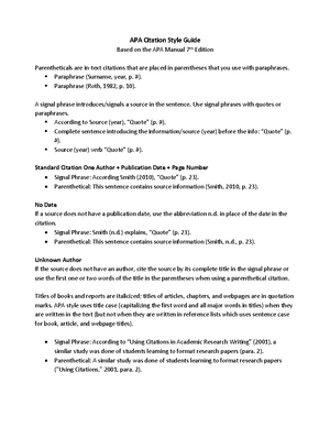Understanding Citation and Documentation - To cite means to give credit ...