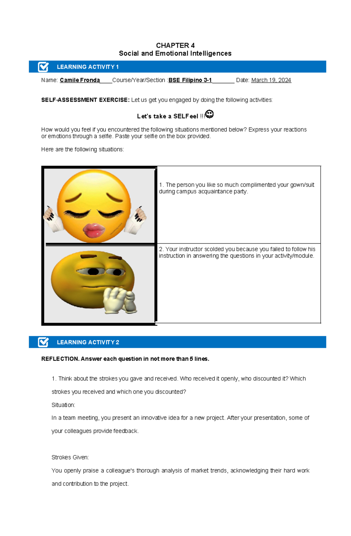 Chapter-4- Activity - okkk - CHAPTER 4 Social and Emotional ...