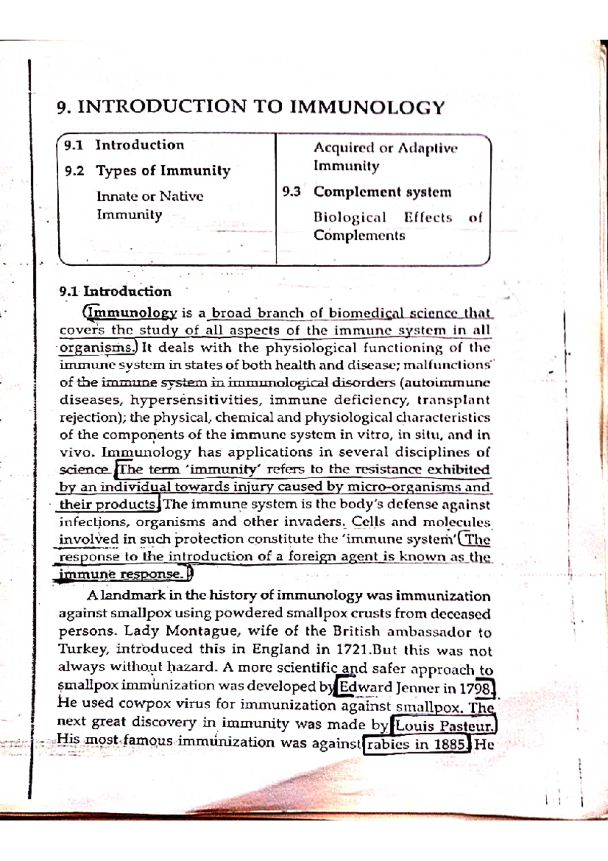 Immunology introduction - 9. INTRODUCTION TO IMMUNOLOGY 9 Introduction ...