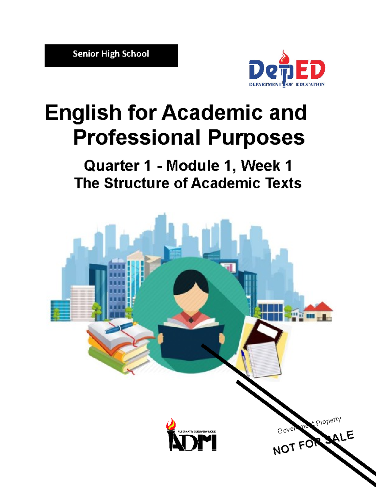 English for Academic Quarter 1 Module 1 Week 1 Grade 12 Gover Nment