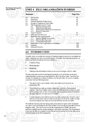 Dbms2 - DATABASE INTEGRITY AND NORMALISATION - The Database Management System Concepts UNIT 3 ...