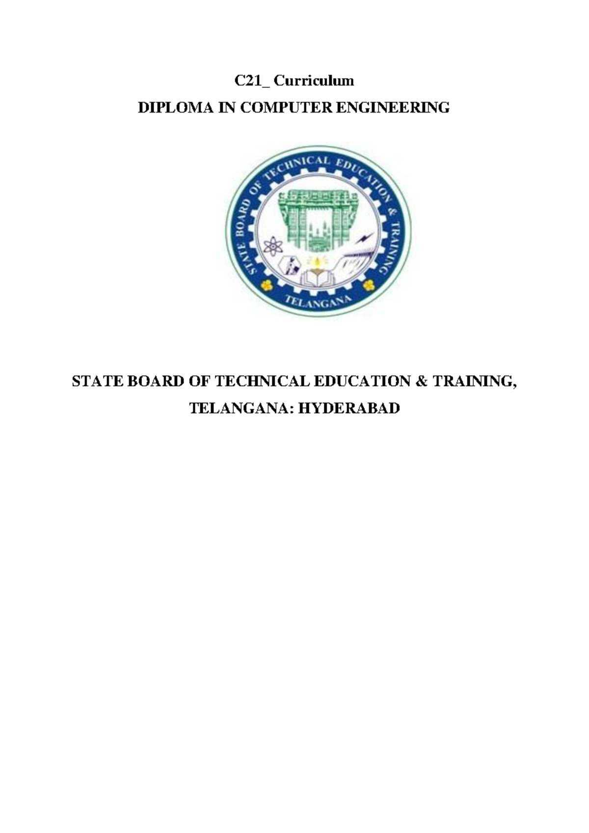 C21 CS III SEM - hijjjj - C21_ Curriculum DIPLOMA IN COMPUTER ...