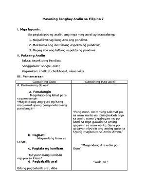Detailed Lesson Plan in English VI - Name: Ashley anderson G. Solayao ...