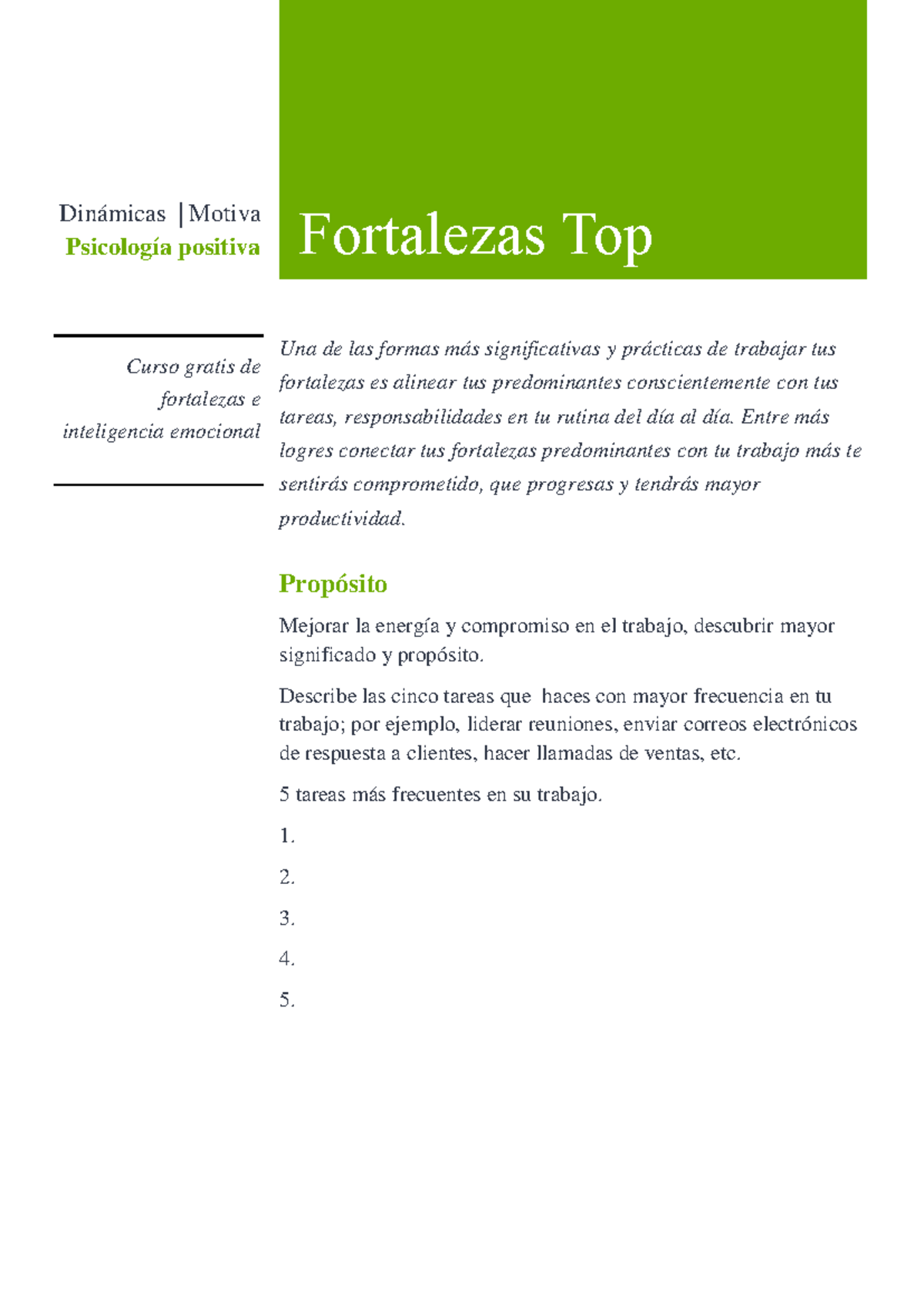 Fortalezas Top - Una de las formas más significativas y prácticas de ...