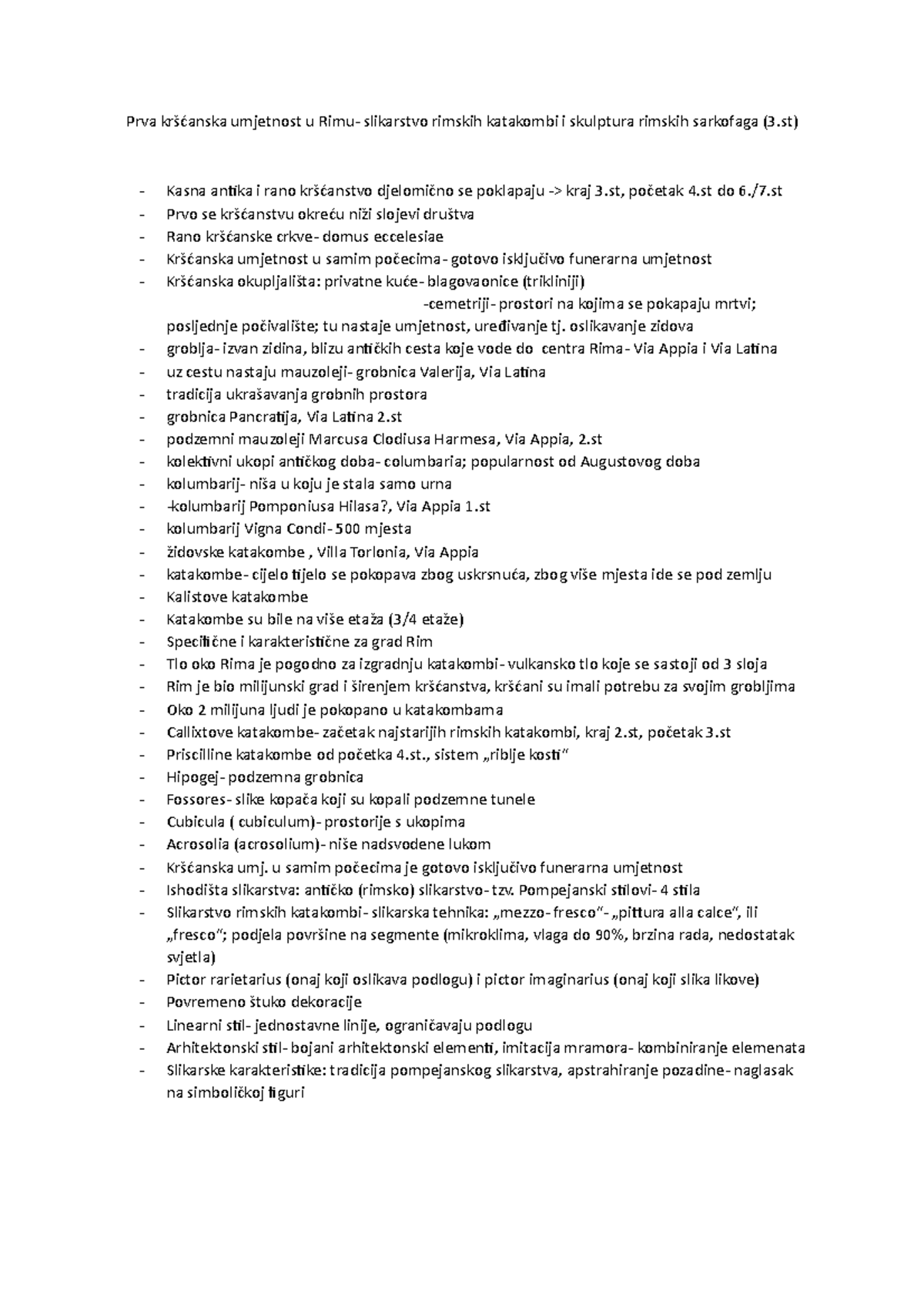 Ksur - Skripta - Prva kršćanska umjetnost u Rimu- slikarstvo rimskih ...