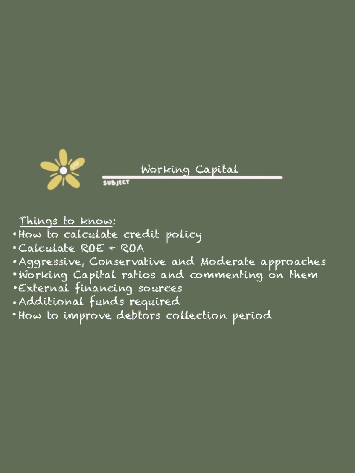 Working Capital Notes - Working Capital Things to know: How to ...
