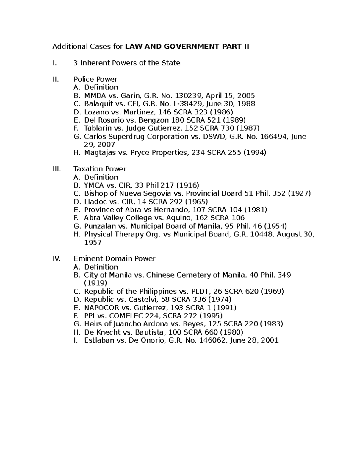 Additional-Cases-for-LAW-AND- Government-PART-II - Additional Cases for ...