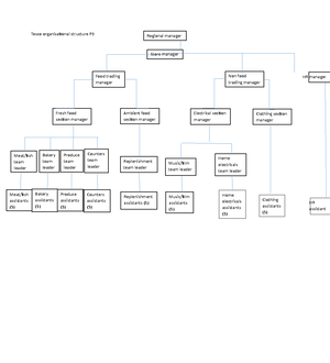 Tesco and chestnut tree house organisational structure P3 - HR ...