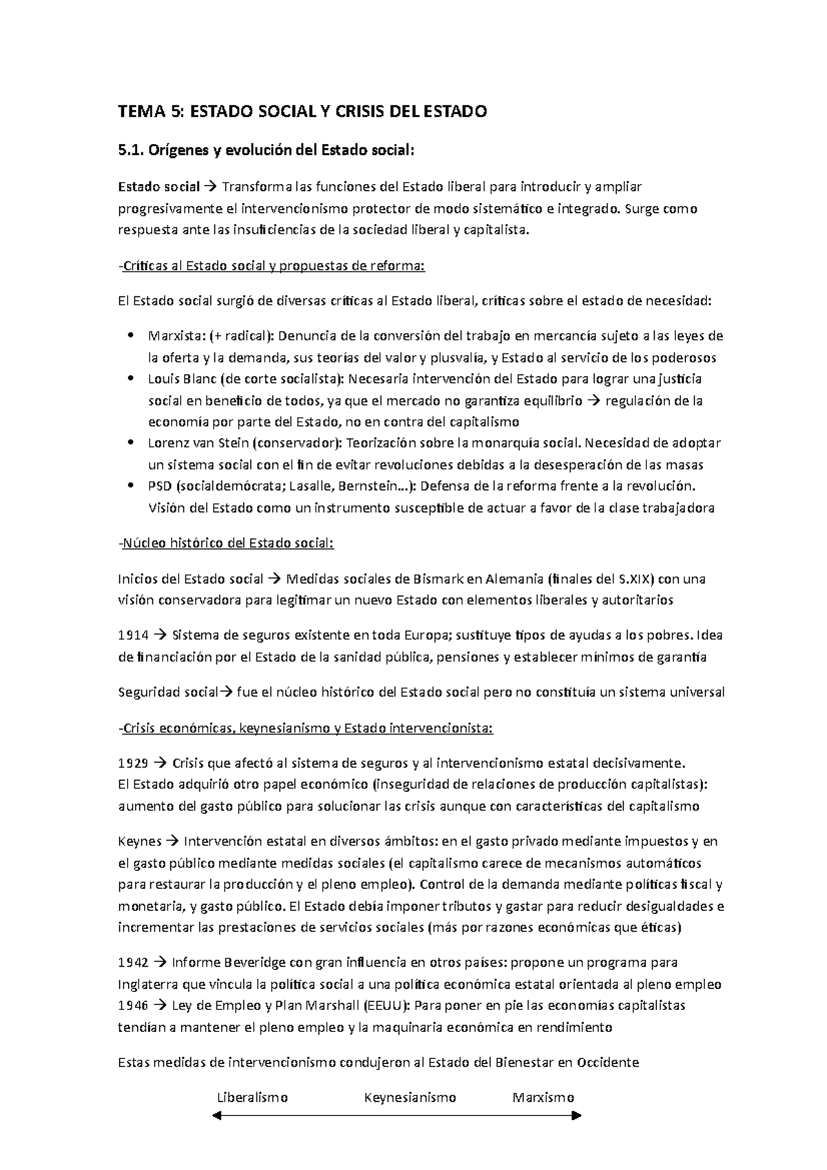 Tema 5. Estado social y crisis del Estado (Manual de CCPP de Rafael del Águila) - TEMA 5: ESTADO ...