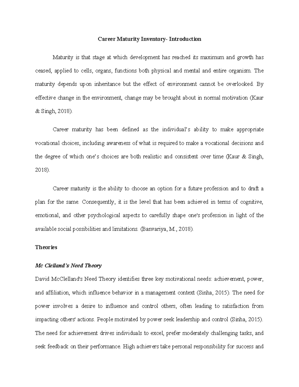 CMI Intro & ID - Career Maturity Inventory - Career Maturity Inventory ...