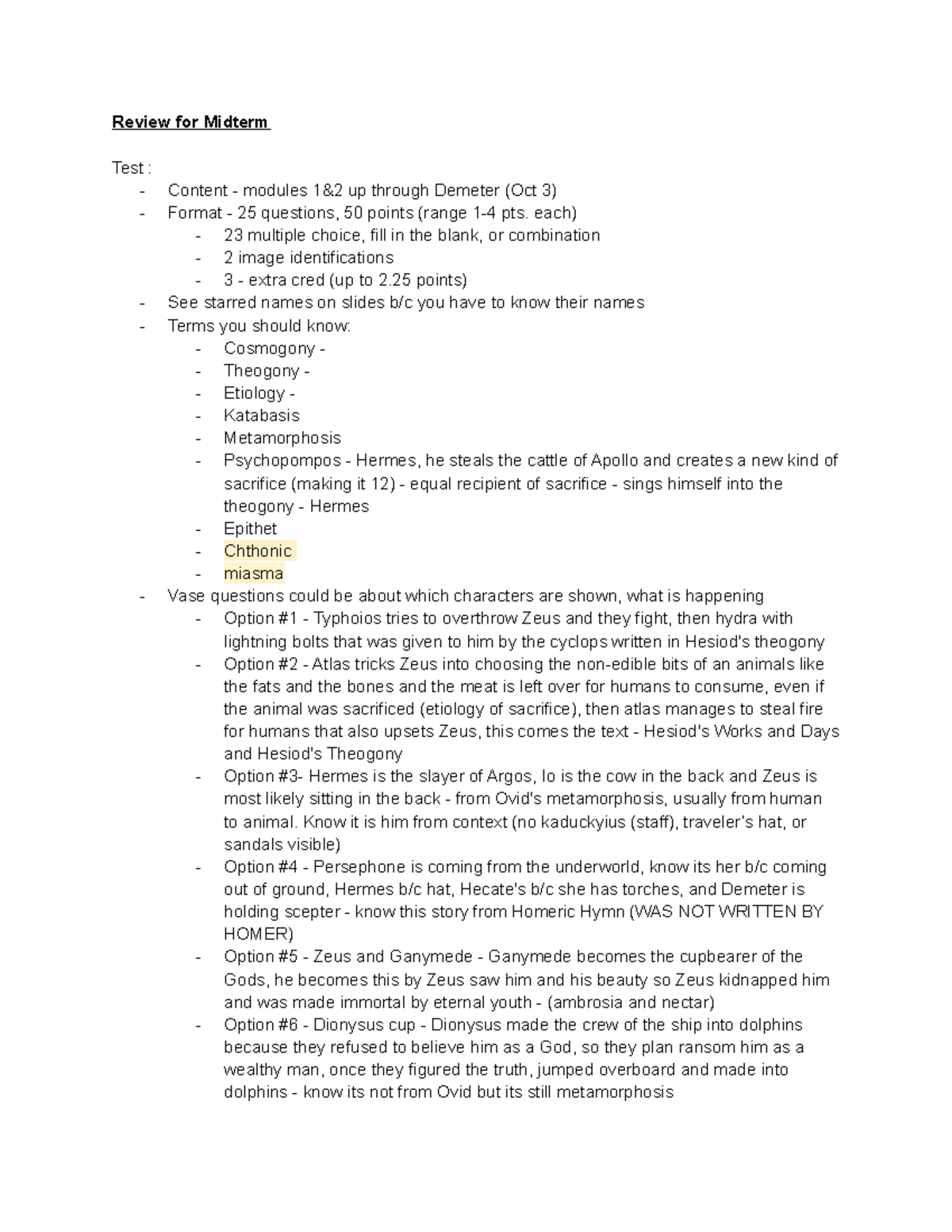 CLT 3370 midterm notes - Review for Midterm Test : - Content - modules ...