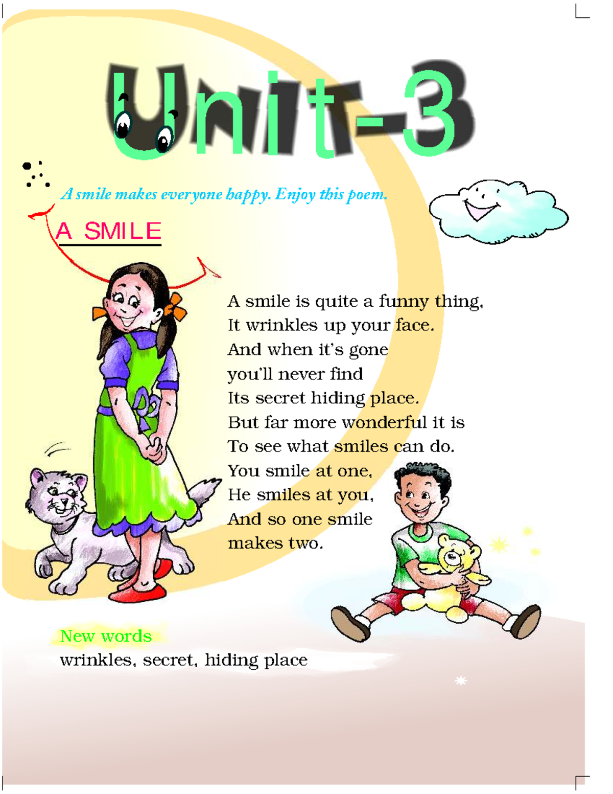 Unit-3 - math notes - ####### A SMILE A smile is quite a funny thing ...