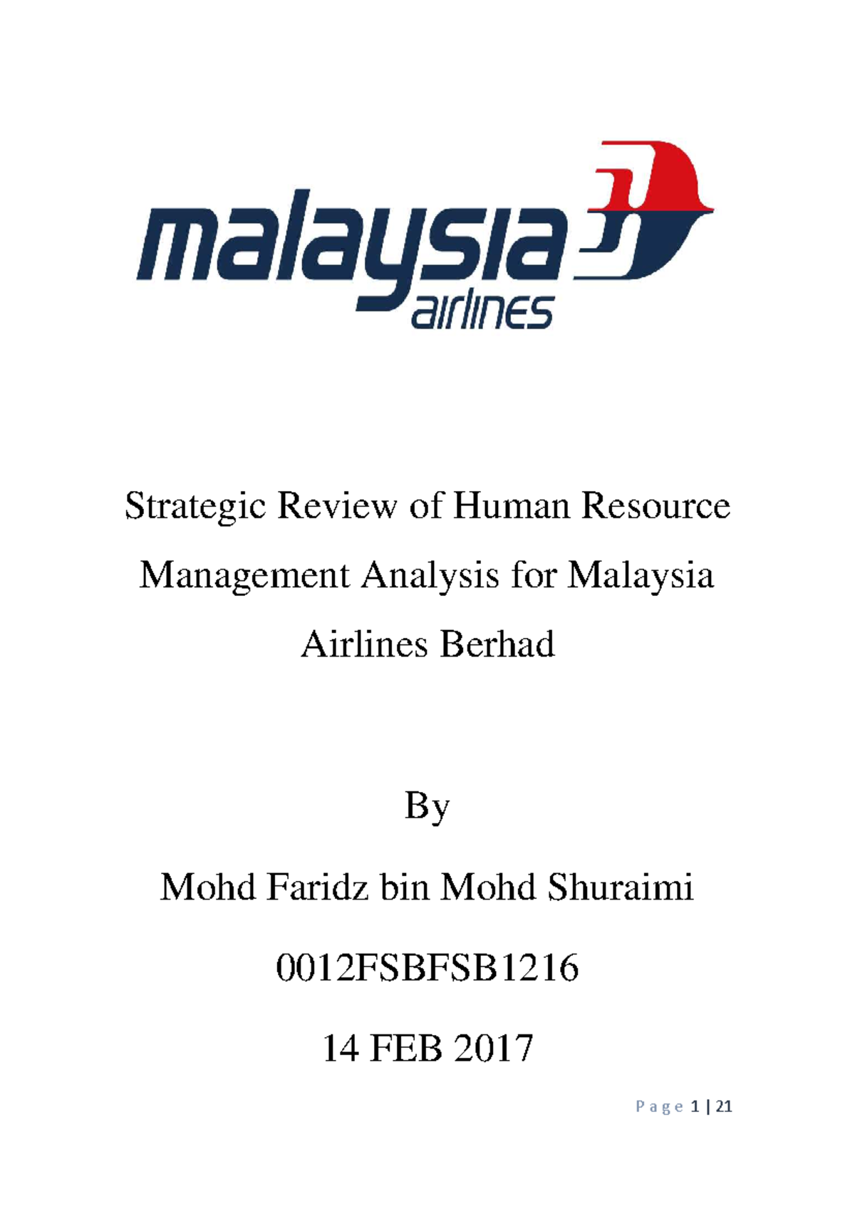 Strategic Review of Human Resource Manag - Strategic Review of Human ...