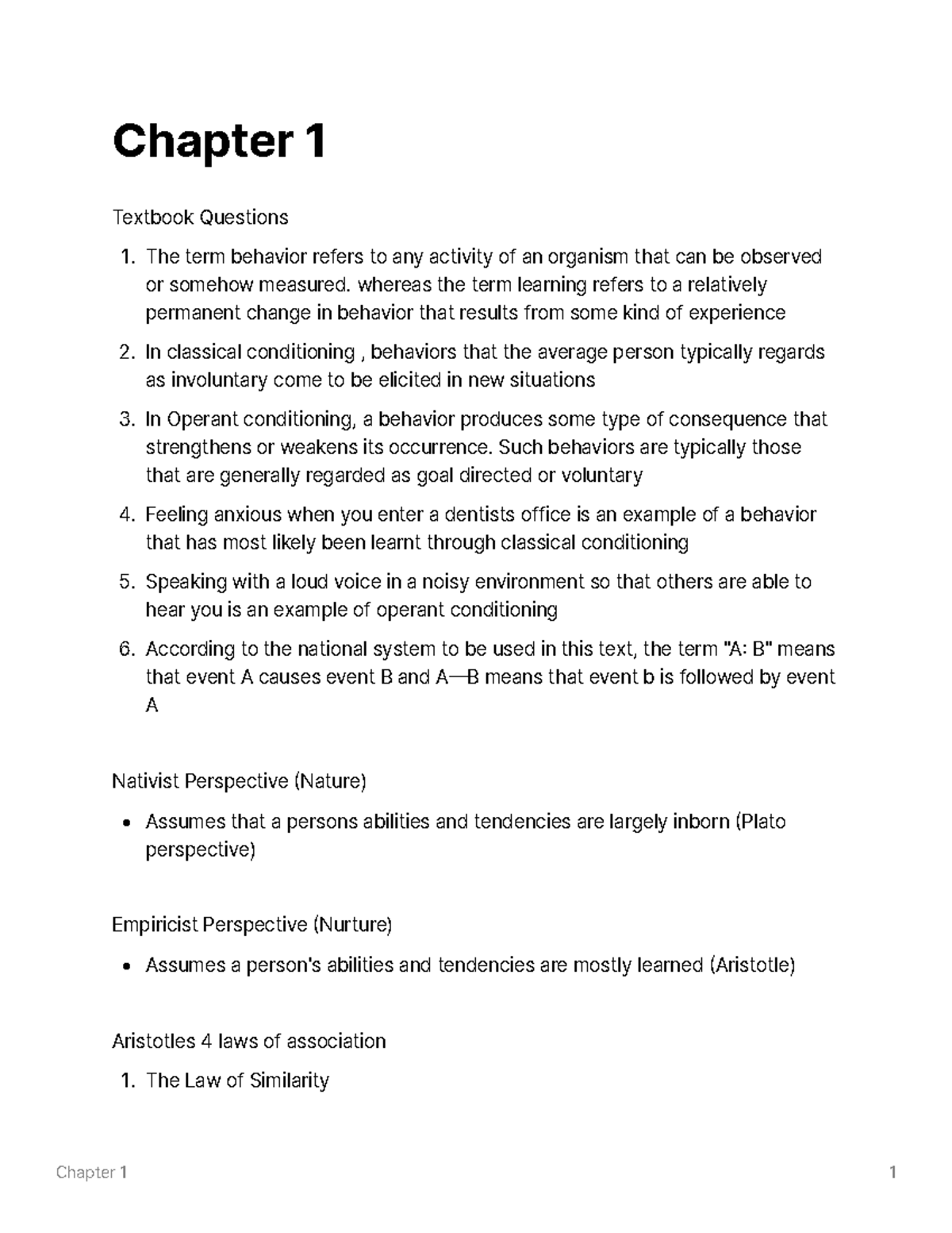 Chapter 1 - Textbook notes - Chapter 1 Textbook Questions The term ...