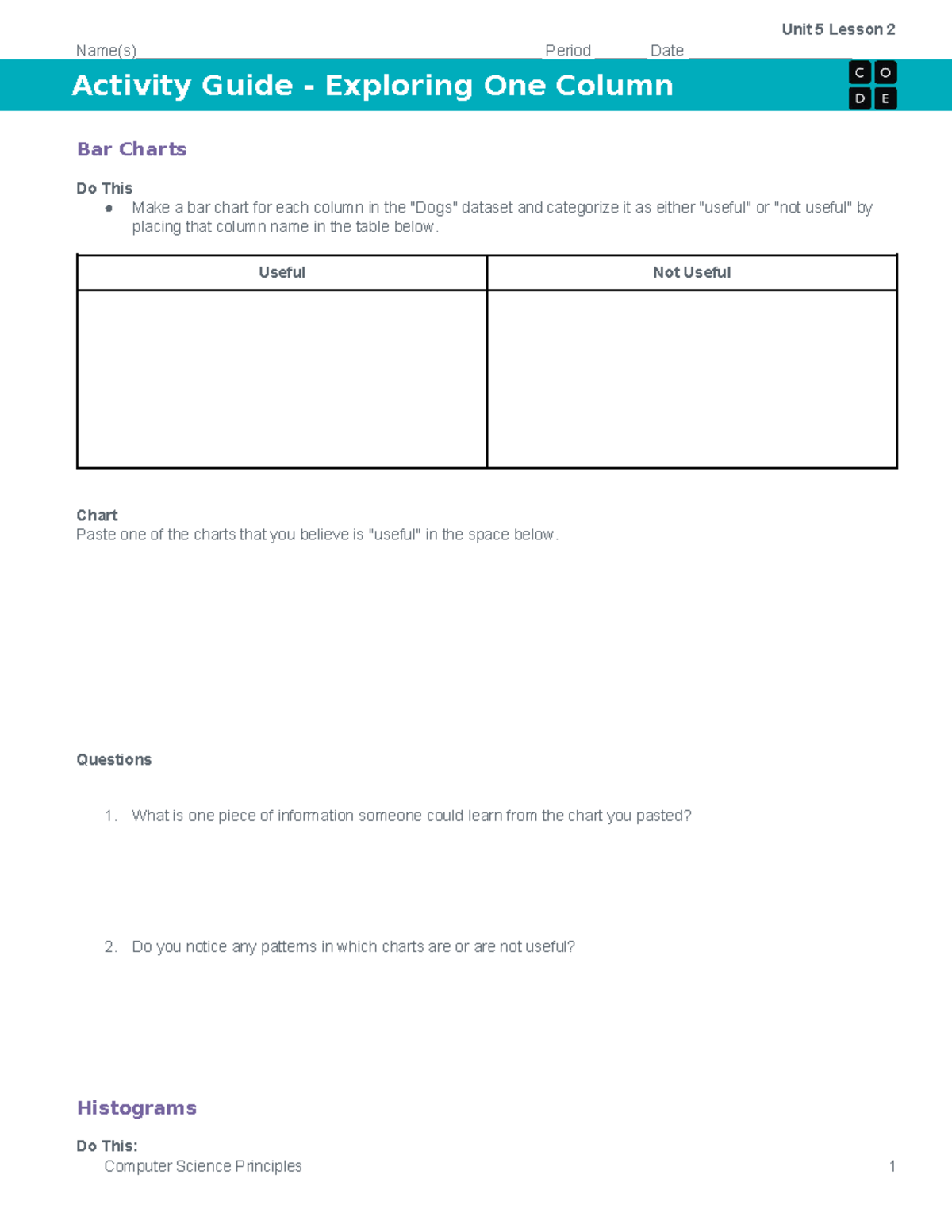 Activity Guide - Unit 5 Lesson 2 23-24 - Unit 5 Lesson 2 - Studocu