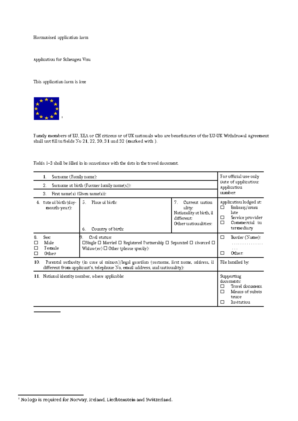 2024 application form en - Harmonised application form Application for ...