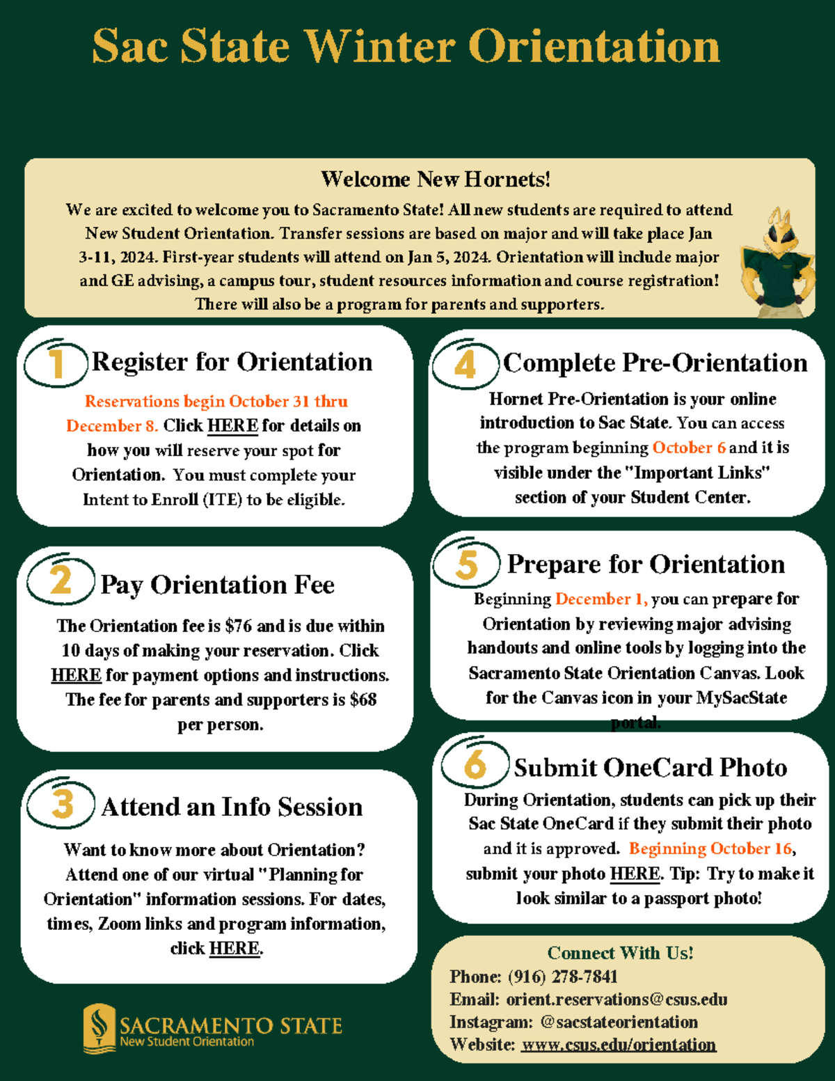 Orientation Planning Steps Winter 2024 - 3 Want to know more about ...
