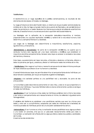 Totalitarism - 4 TOTALITARIANISM: COMMON FEATURES DEFINITION OF ...
