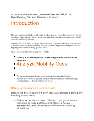 HESI Case Study Player - Collapse Alzheimer's Disease (Advanced Stages ...
